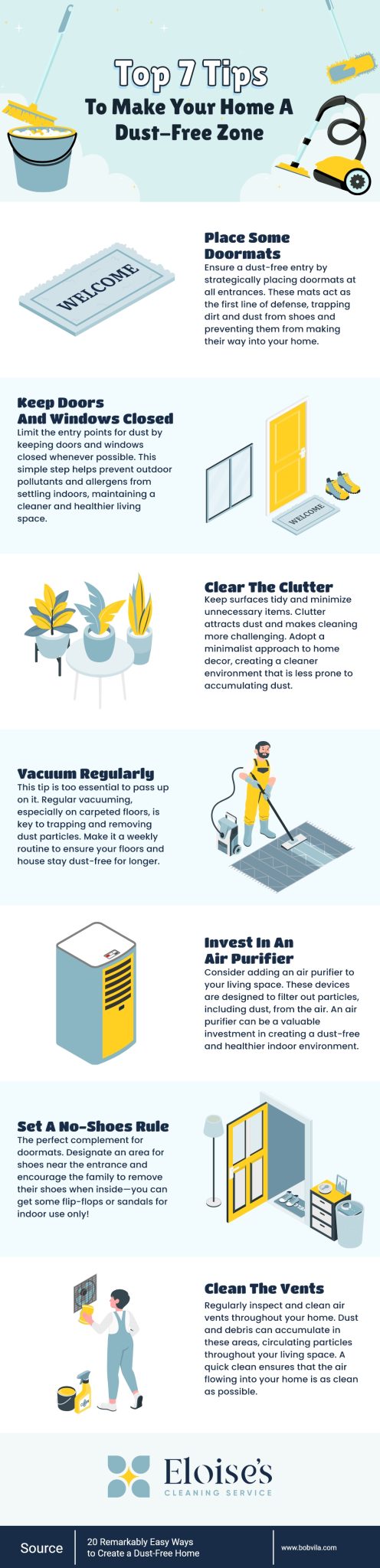 Top 7 Tips To Make Your Home A Dust-Free Zone